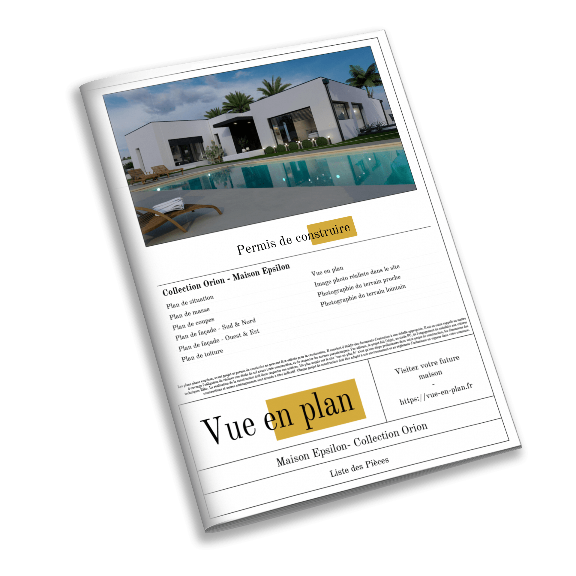 Vue en Plan – Plans gratuits de maisons et permis de construire en ...